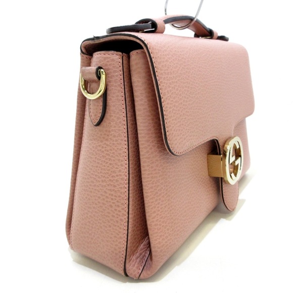 Gucci | Bags | Gucci Pink G Handbag Interlocking Leather | Poshmark